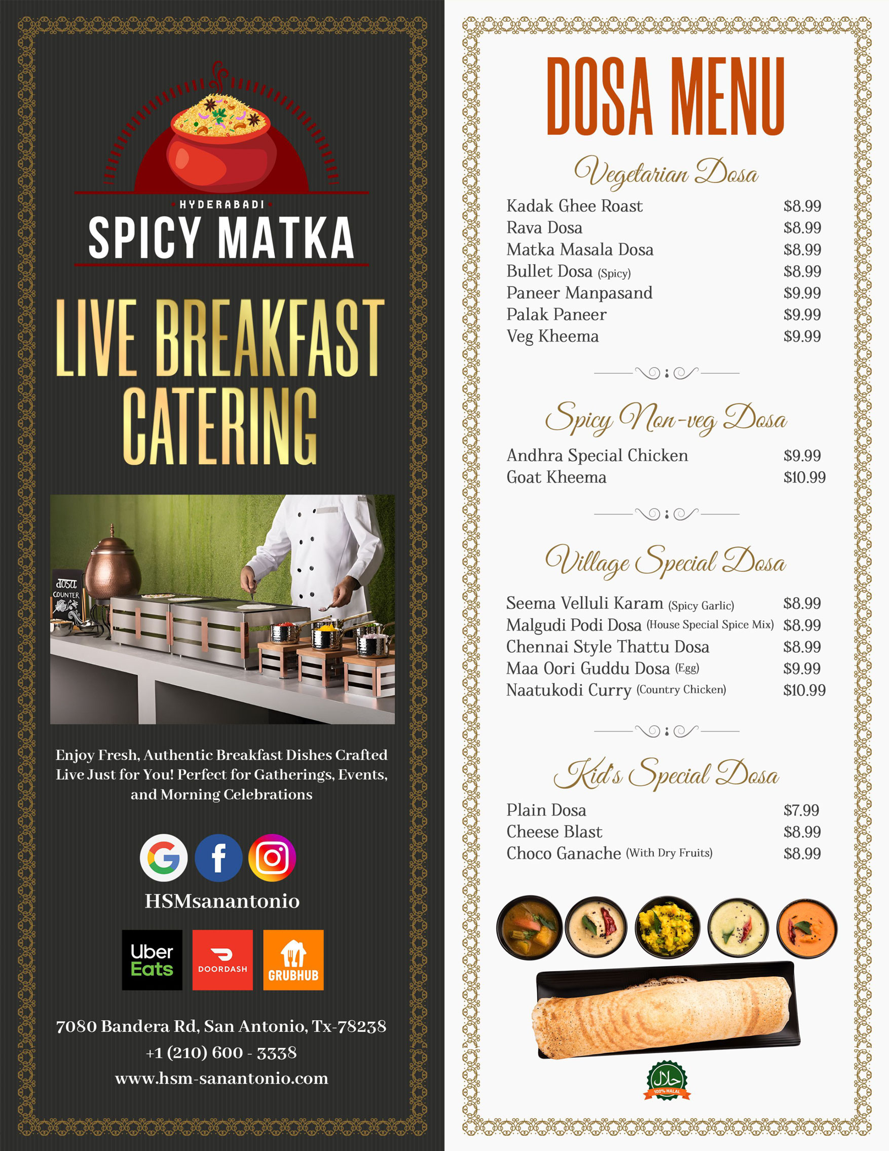 Menu | Hyderabadi Spicy Matka